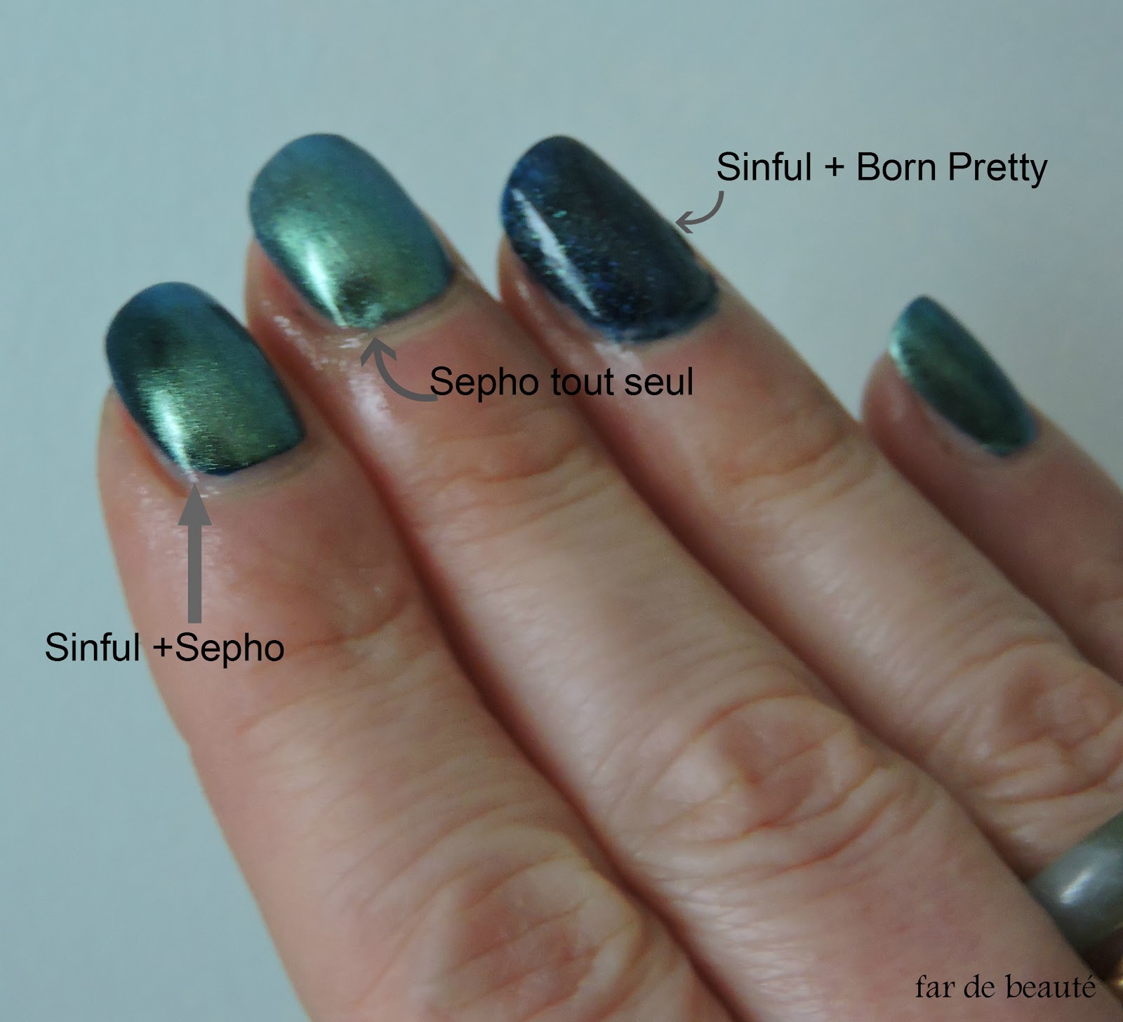 le mini sépho qui attendait bien sagement ;) #nailart