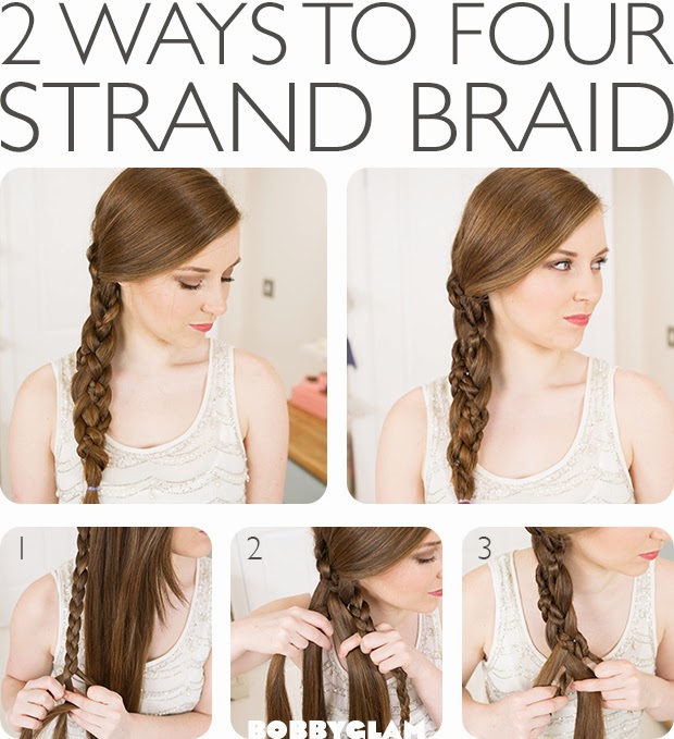 Braided Crown: Four Strand Braid