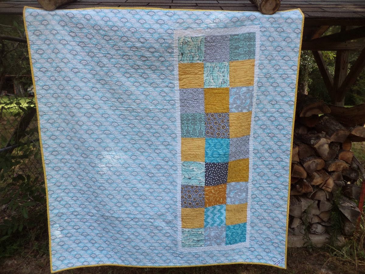 Kat & Cat Quilts: Finished Split Nine Patch Quilt