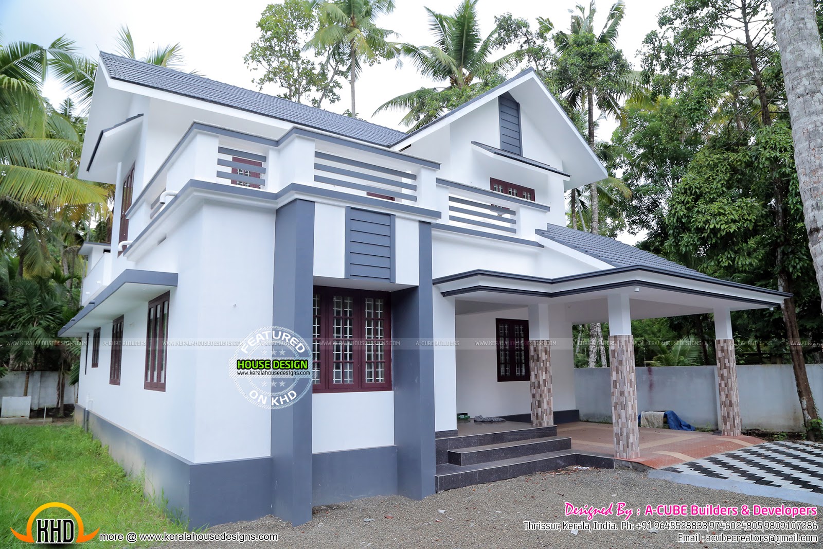 Work completed house in 1983 sq-ft - Kerala Home Design and Floor Plans ...