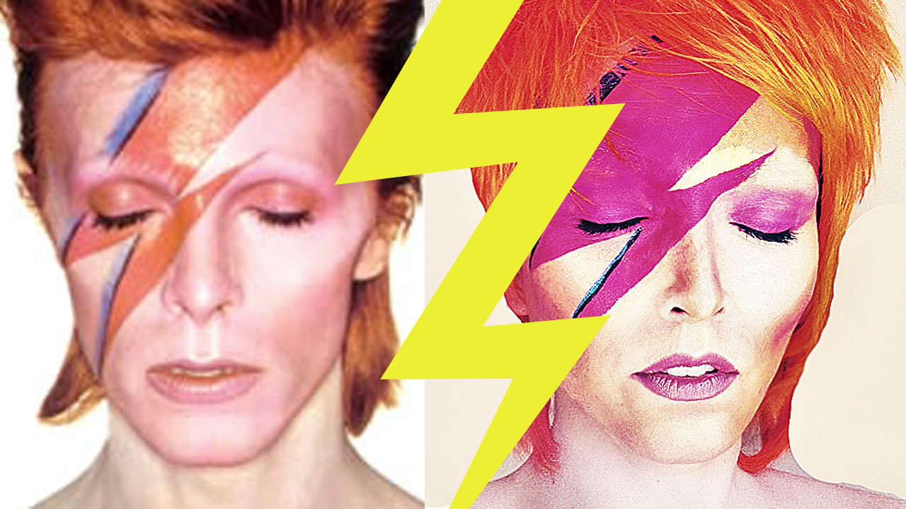 Lady Gaga Makeup Lightning Bolt