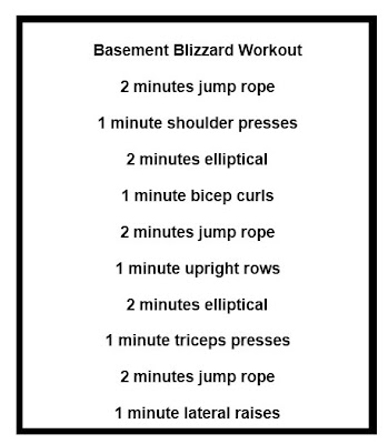 twenty-six for a twenty-something: Blizzard Basement Workout