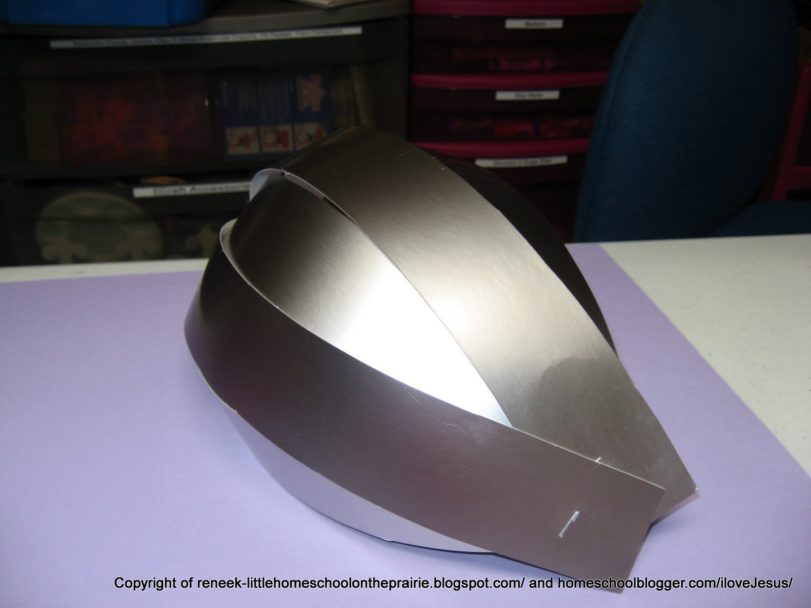 Little Homeschool on the Prairie: Medieval Knight Helmet Craft