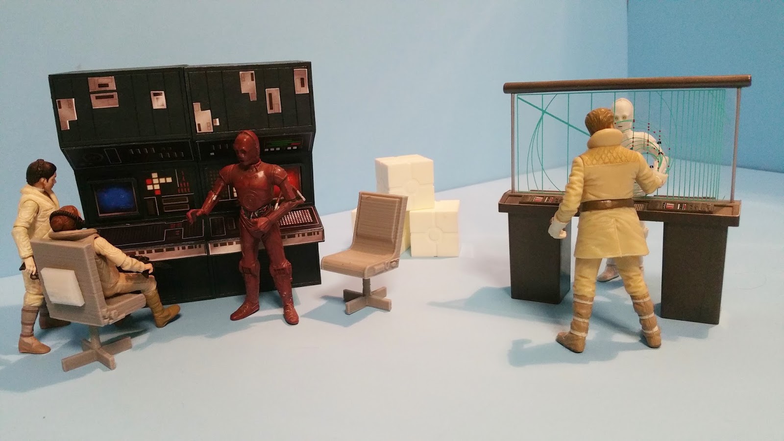 Star Wars: Customs for the Kid: "ECHO BASE COMPUTER CONSOLES" painted ...