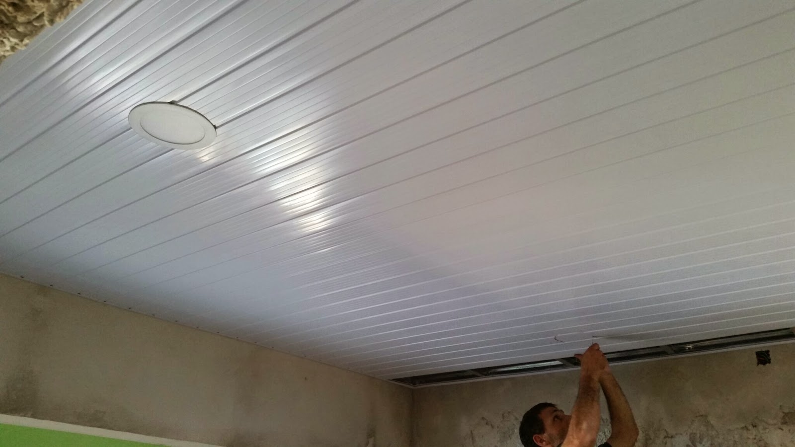 Cielorrasos en PVC - Uruguay: Cielo raso en pvc blanco para casa de 60 mts2