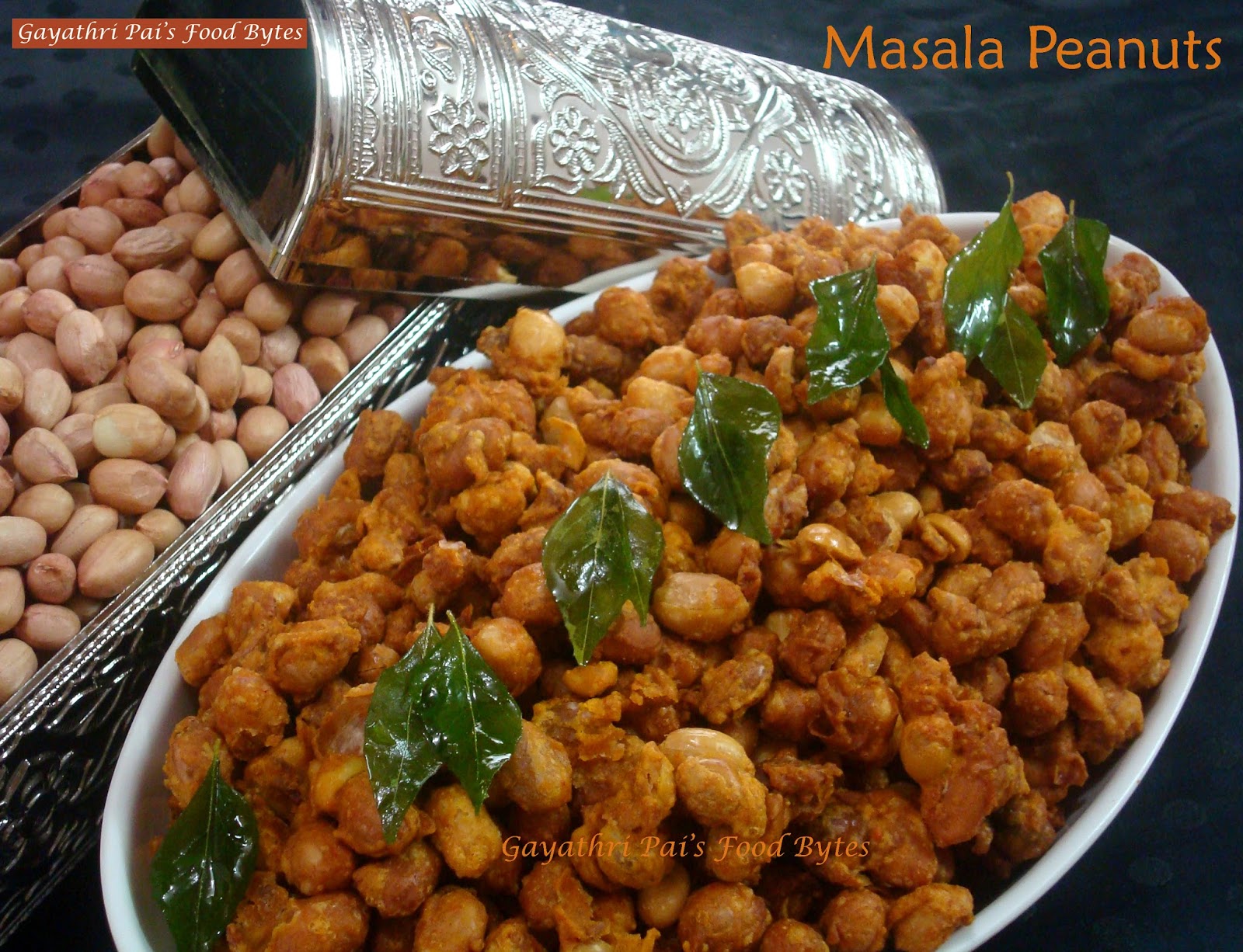 Gayathri Pai's Food Bytes: Masala Peanuts.