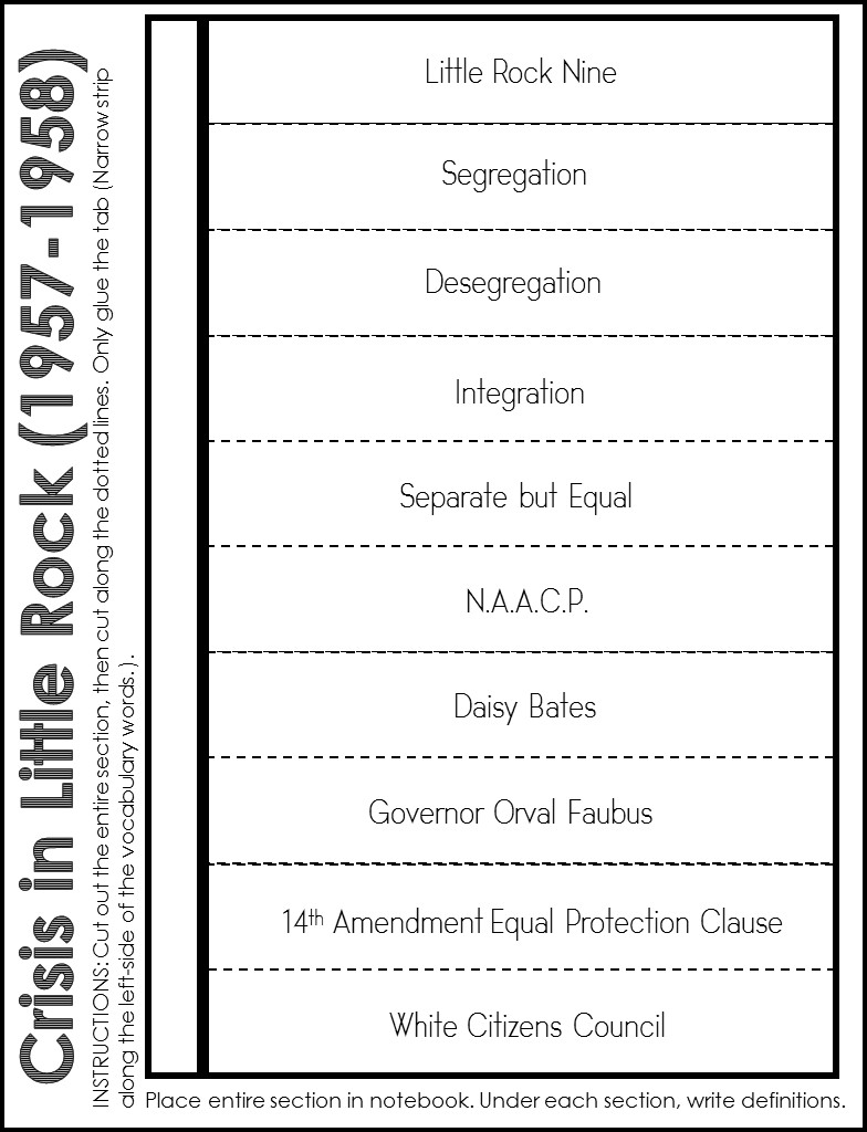 Civil Rights Movement Guided and Interactive Notes