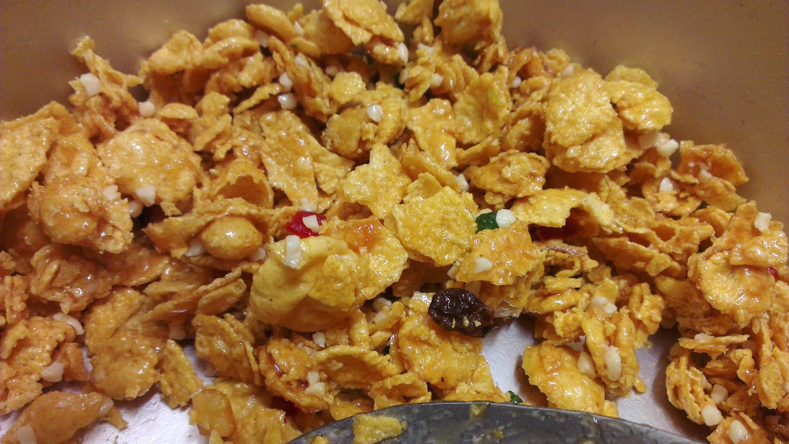 Cik Sue Journey: MIXED FRUIT CORNFLAKES HONEY