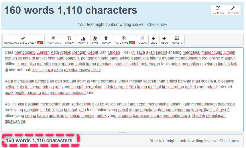 Cara Menghitung Jumlah Kata Artikel Dengan Cepat Dan Mudah - Ini Tips ... Cara Menghitung Jumlah Kata Artikel Dengan Cepat Dan Mudah - Ini Tips ...