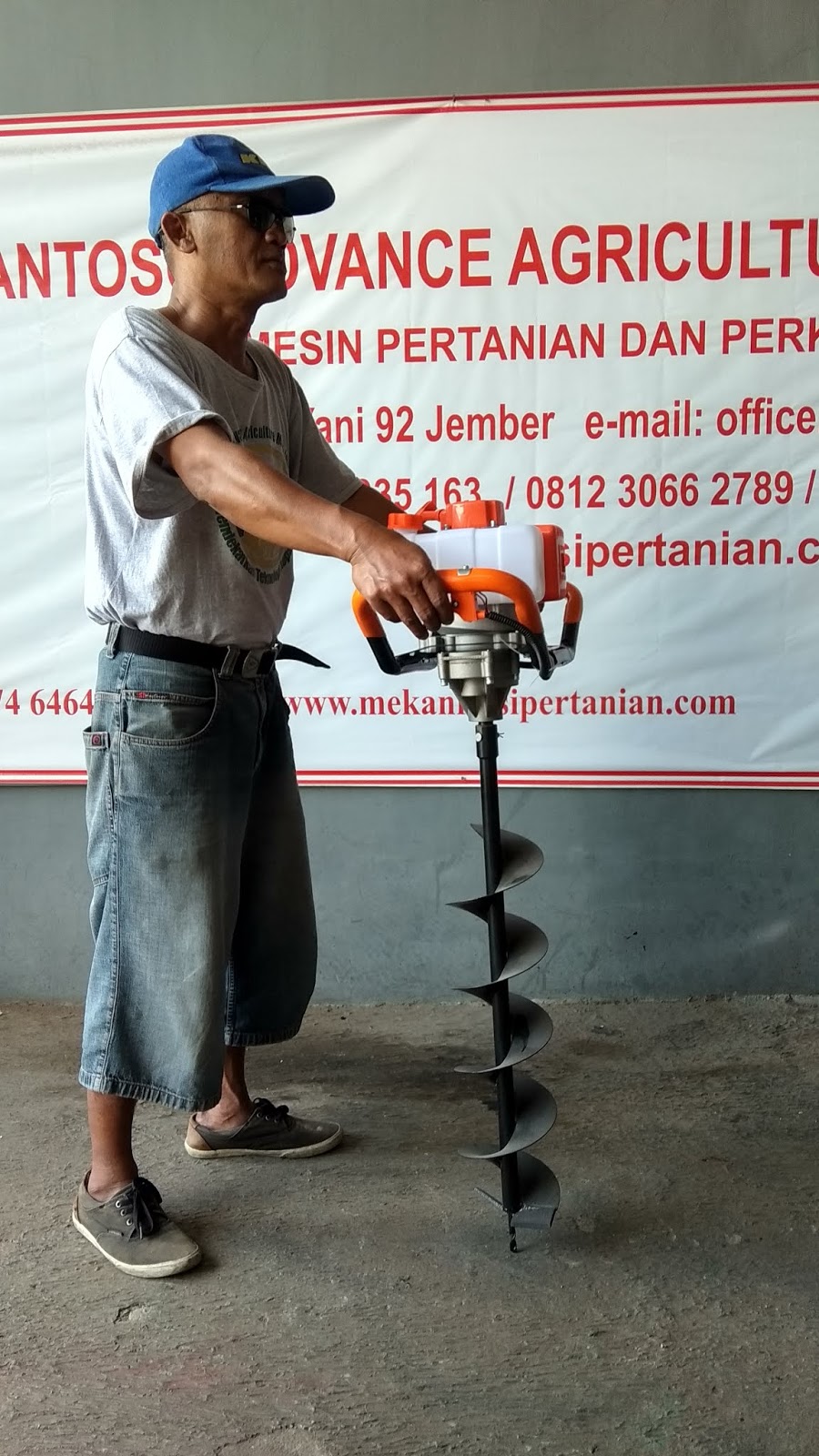 MESIN BOR TANAH 52C + MATA BOR DIAMETER 15CM ~ Santoso Advance ...