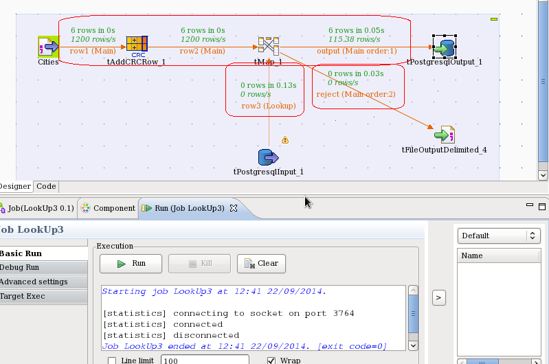 Fundamentals of DWH and Pentaho, Talend ETL : Database table Look up ...