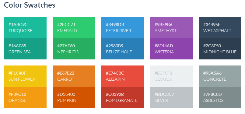Tabel Hex Code Warna Untuk Blog - INDZGN