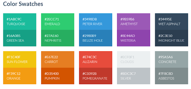 Tabel Hex Code Warna Untuk Blog