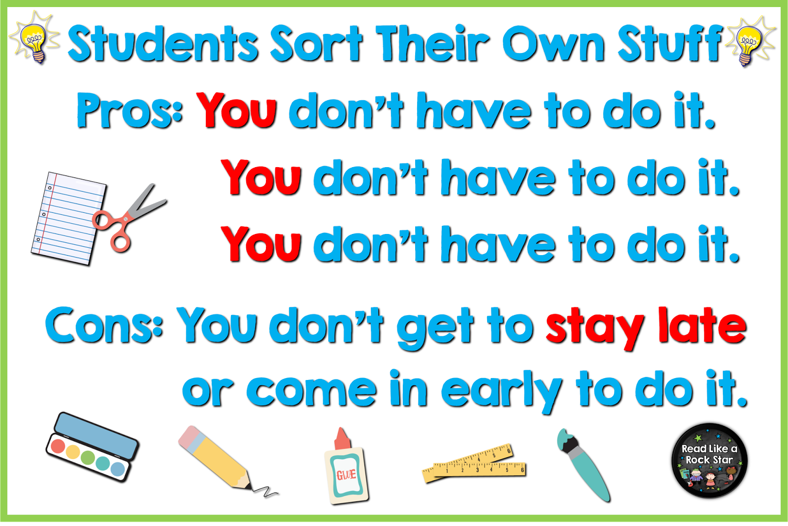 Let Your Students Sort Supplies for You!!! FREE Labels Included - Naomi ...