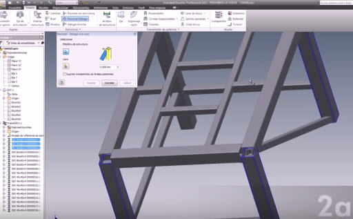 ขั้นตอนการออกแบบFrame Generator โครงสร้างโต๊ะงานเหล็กกล่องด้วยโปรแกรม ...