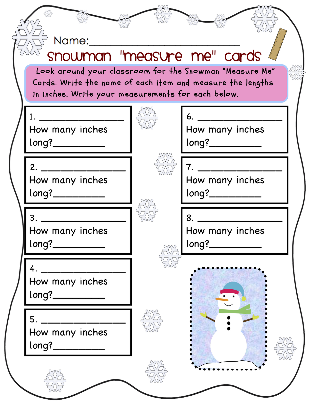 Sassy in Second: Let It Snow...Math and Literacy Centers!