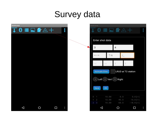 espeleobloc: Cave surveying with TopoDroid