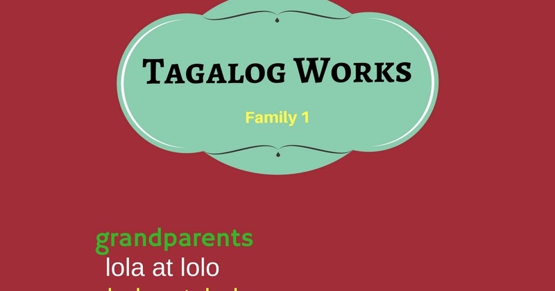 Family members in Tagalog