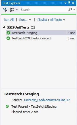 SSIS unit testing with SSISUnit framework in Visual Studio ~ Ravi ...