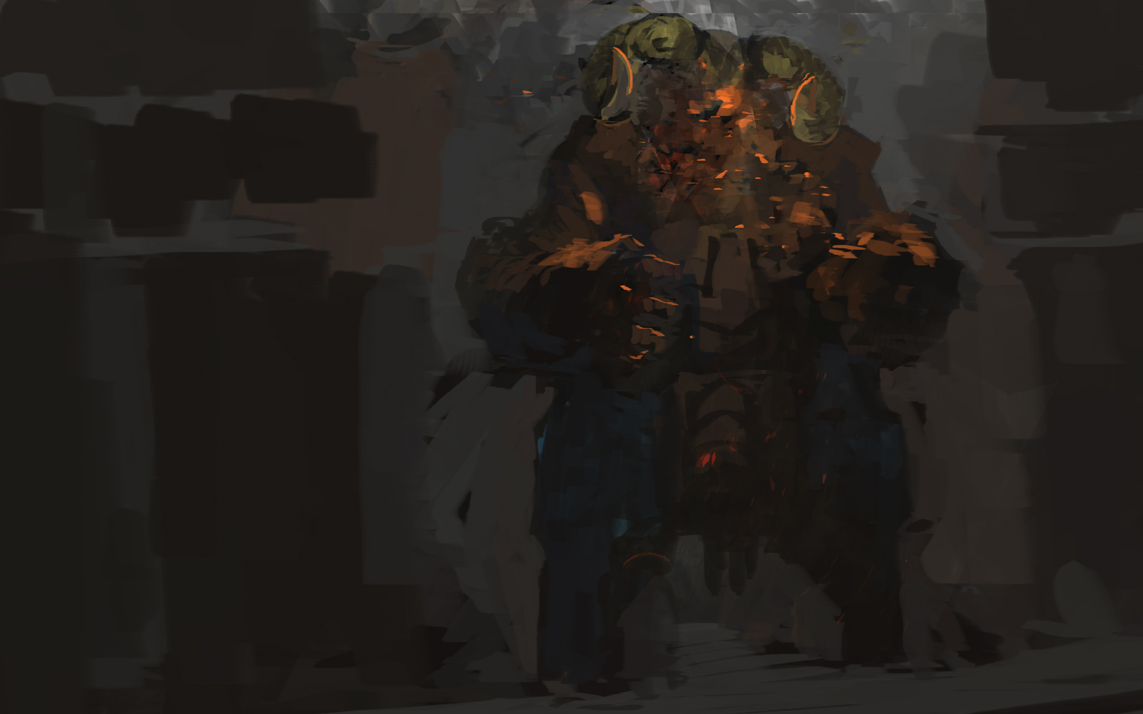 PUI CHE | Illustration Blog: Fire Breathing Minotaur RR 1hr