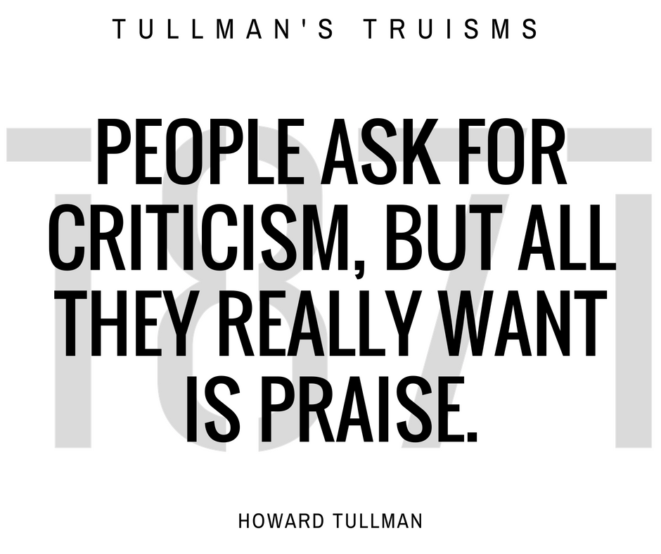 Hindsight : TRUISM - CRITICISM