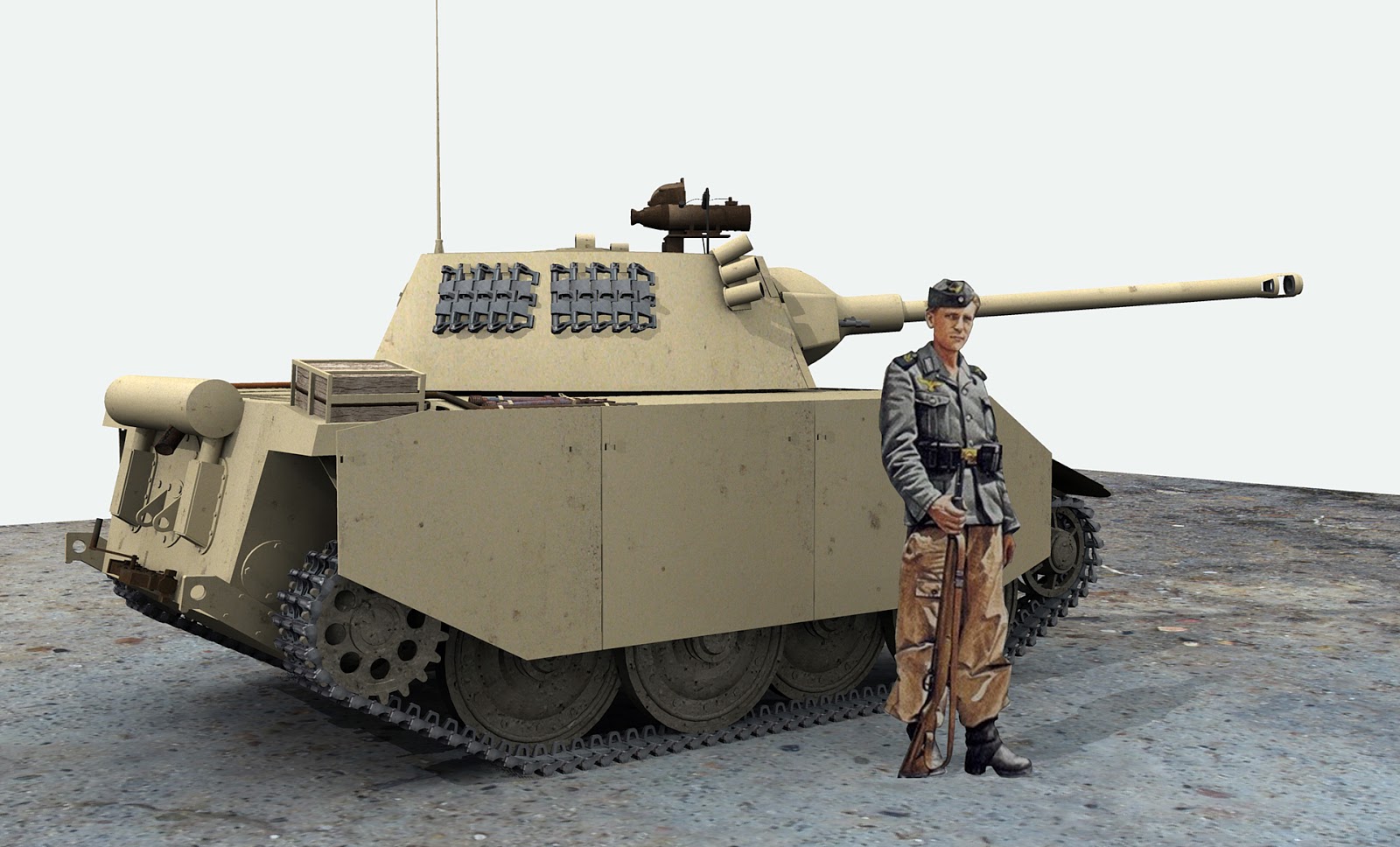 SketchUP Power 草圖力量: E10 Leopard (Paper tank 計劃戰車