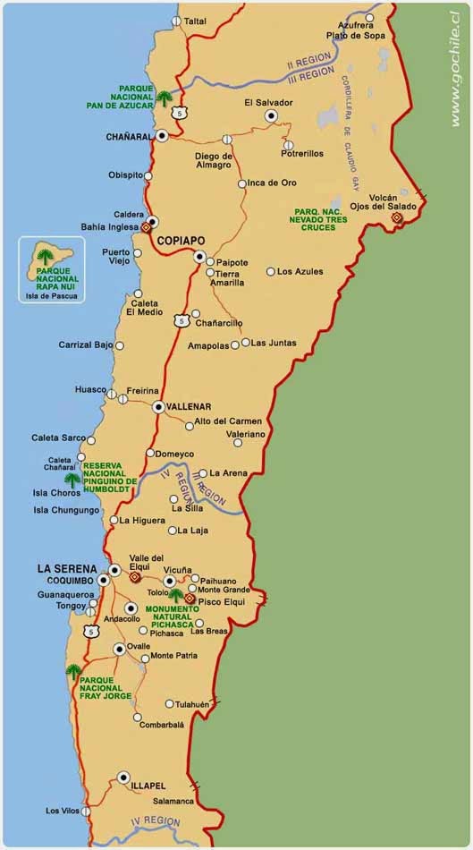 Geografía turística de Chile y el Mundo: Norte Chico