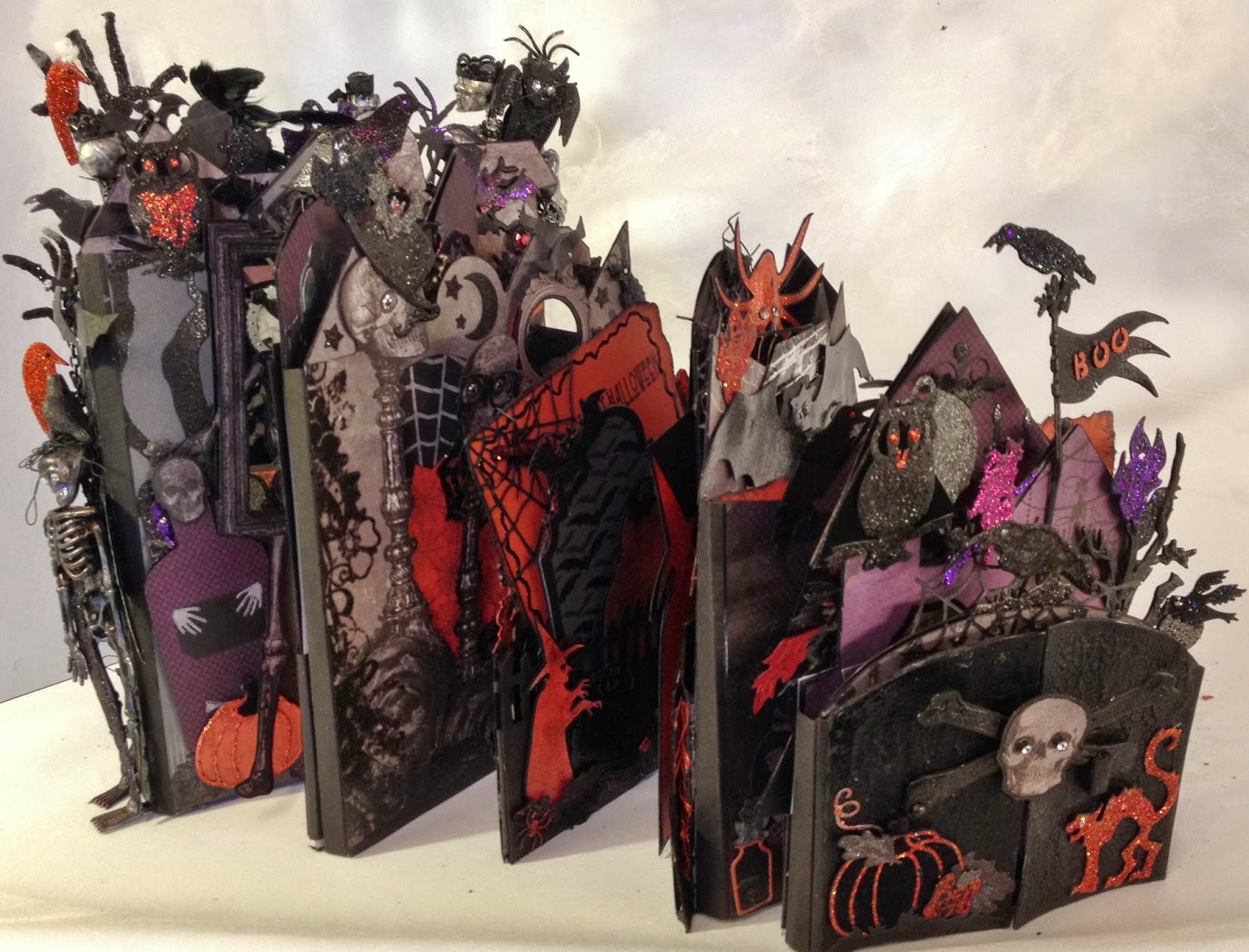 Recollections spooky castle Halloween mini album | annes papercreations ...