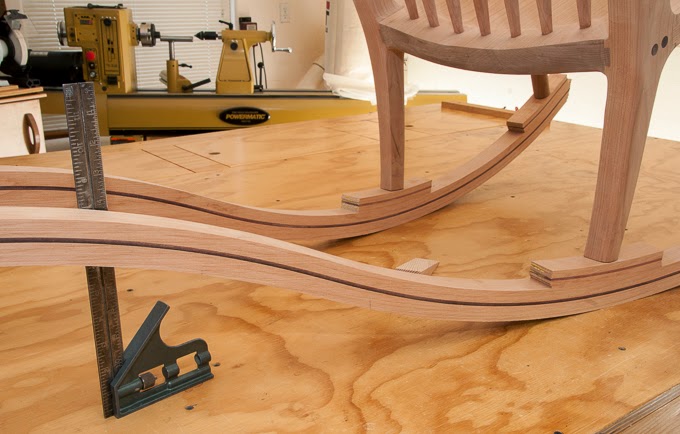 Projects & Related Things: Maloof Rocker - Installing the Rockers