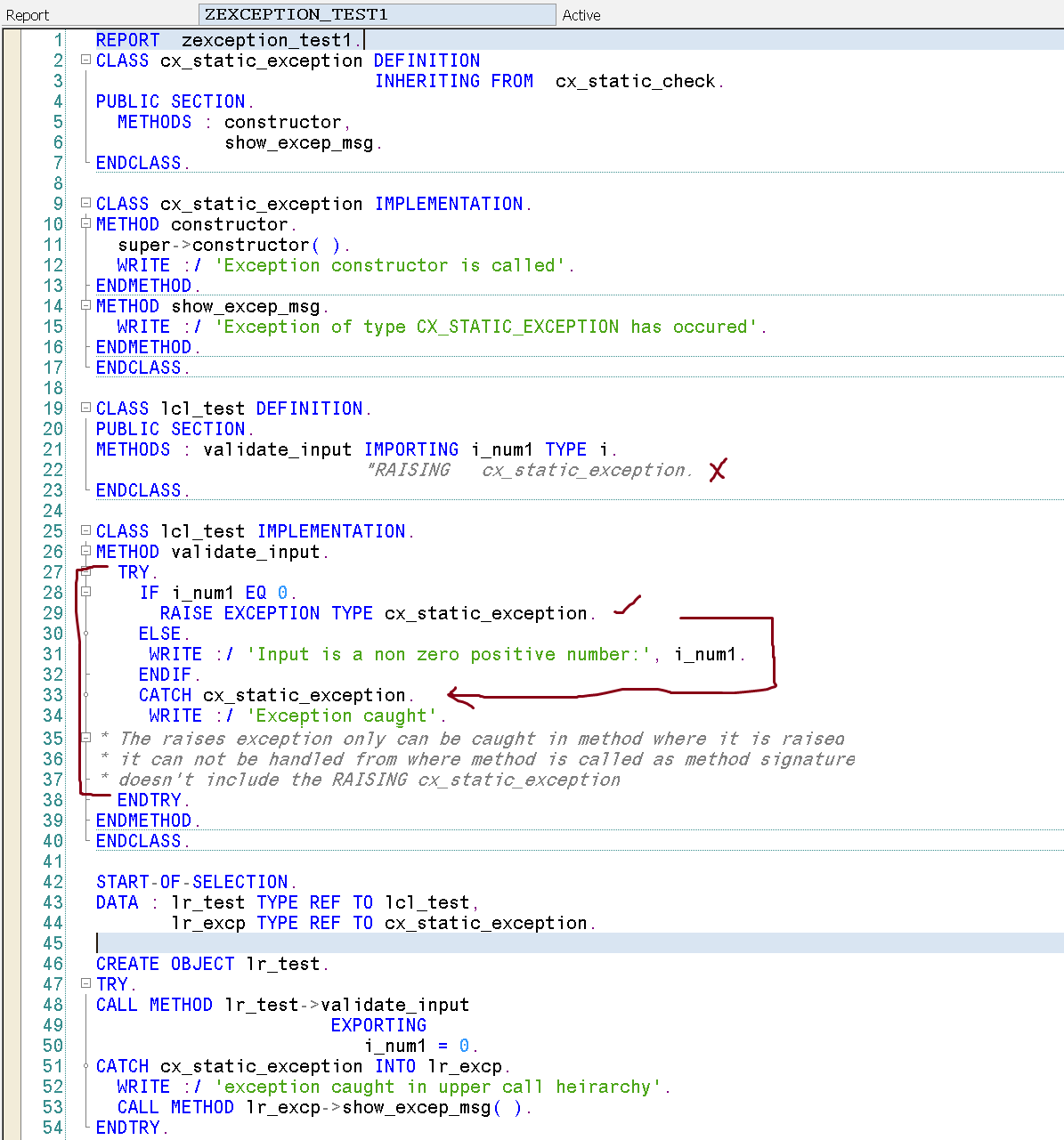 Techsap Oo Abap Exception Classes All About Using Cxstaticcheck