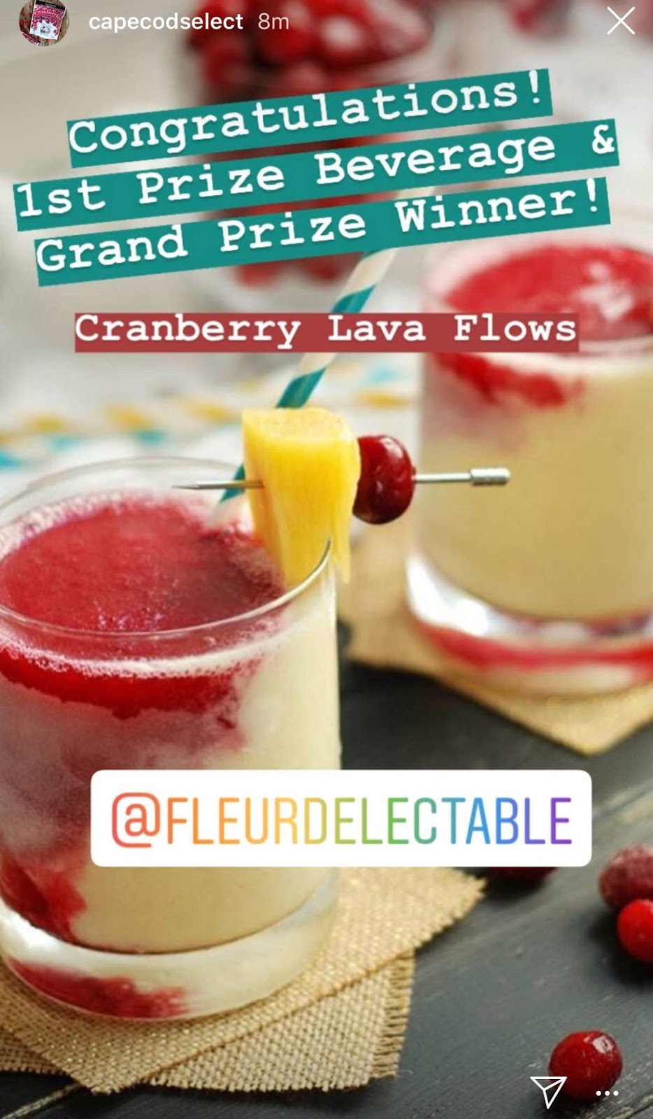Fleur De-Lectable: Cranberry Lava Flow