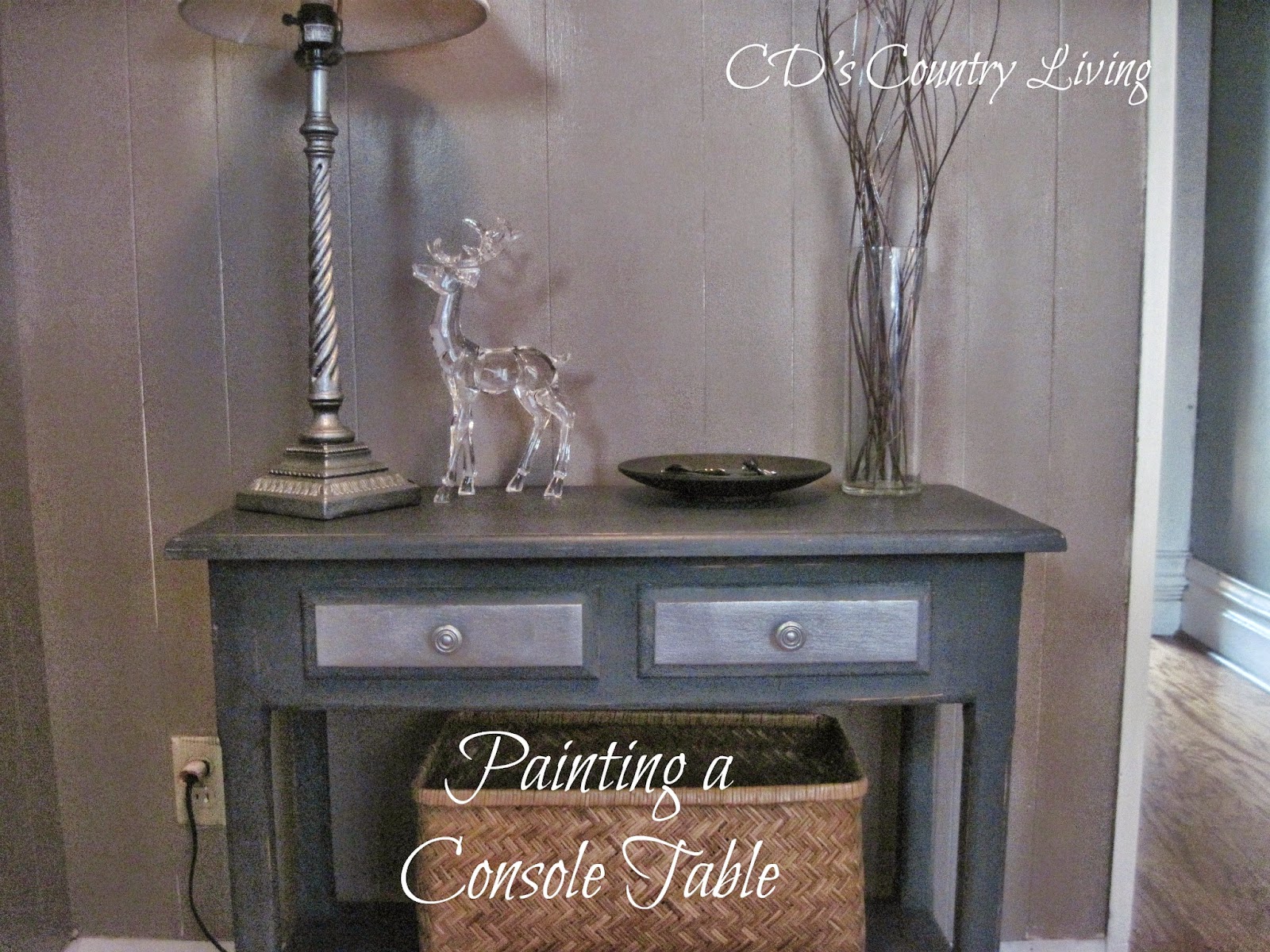 Painting a Console Table - Pallet and Pantry