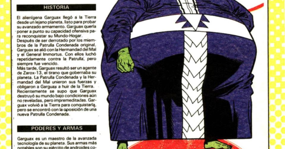 Fichas de Superheroes Marvel y DC: Garguax