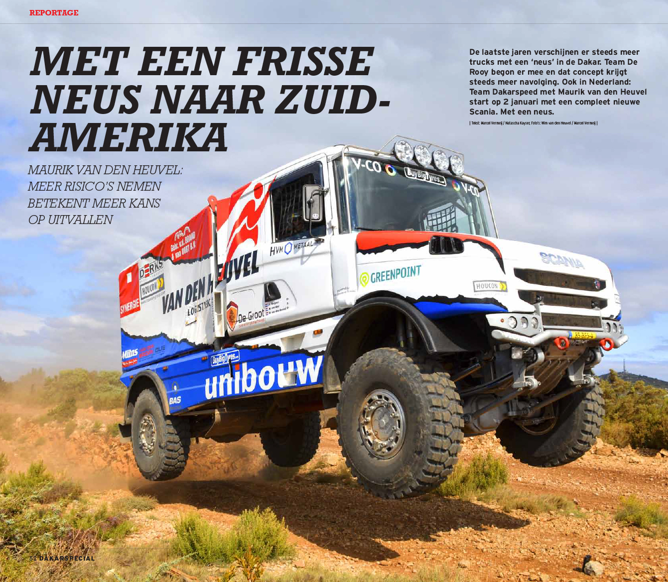 DIECIOCHO RUEDAS: VAN DEL HEUVEL / DAKAR SPEED AL DAKAR CON NUEVO MOTOR ...