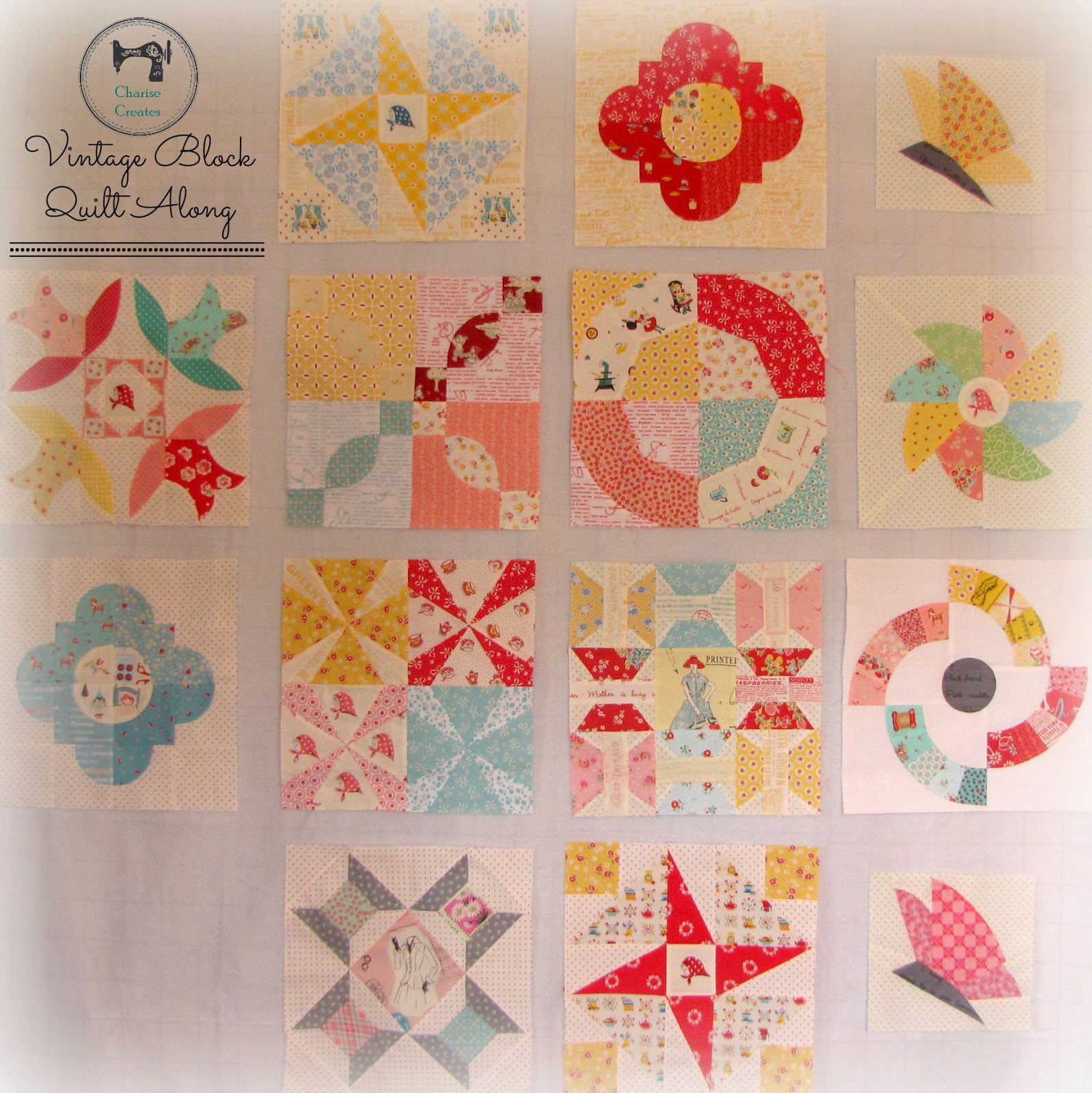 Charise Creates: Spring Butterfly ~ Vintage Block Quilt Along ~ WIP ...