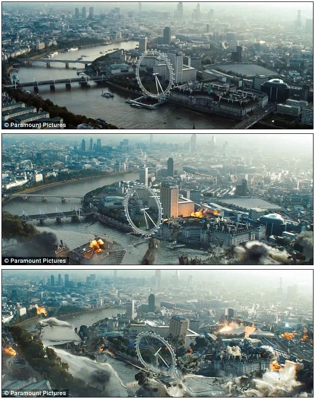 London Eye is falling down! British capital meets a messy end in the ...