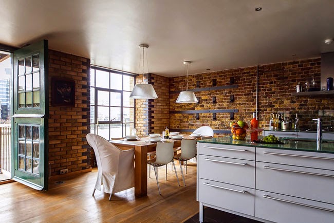 ESTILO RUSTICO: Apartamento tipo Loft, en Estilo Rustico Industrial