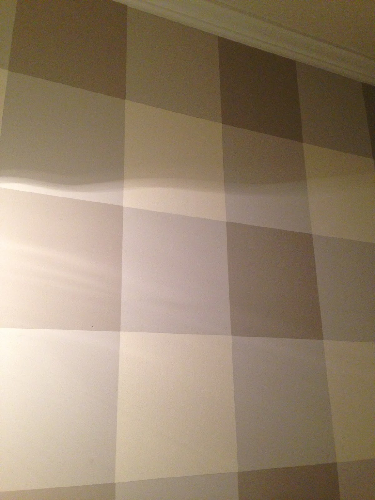 Quince Cottage: Buffalo Check Wall Treatment