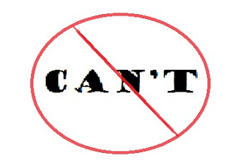 CAN’T is not allowed here and is considered a bad “four-letter-word ...