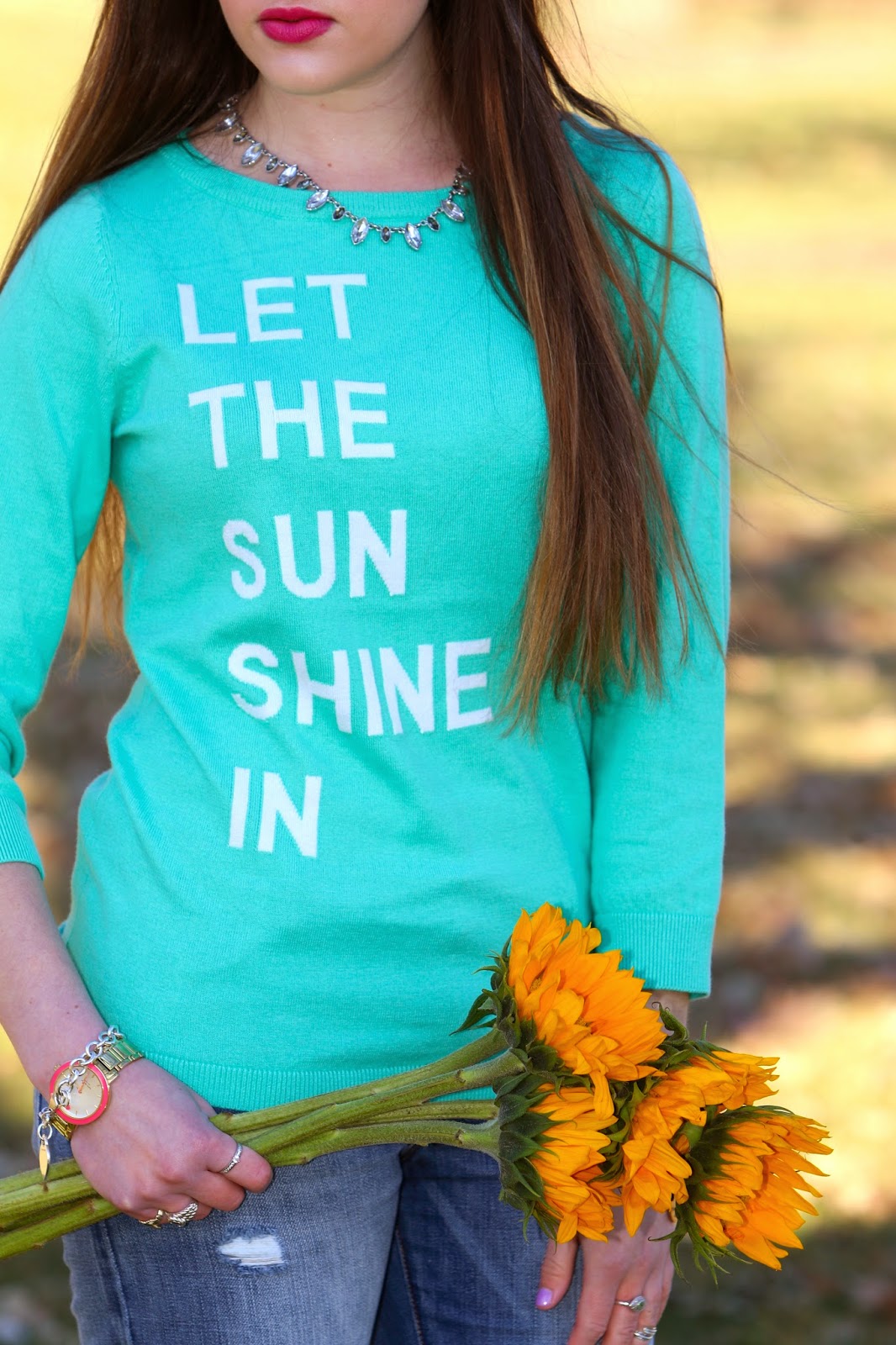 Kathleens Fashion Fix Let The Sunshine In Sweater Bf Jeans