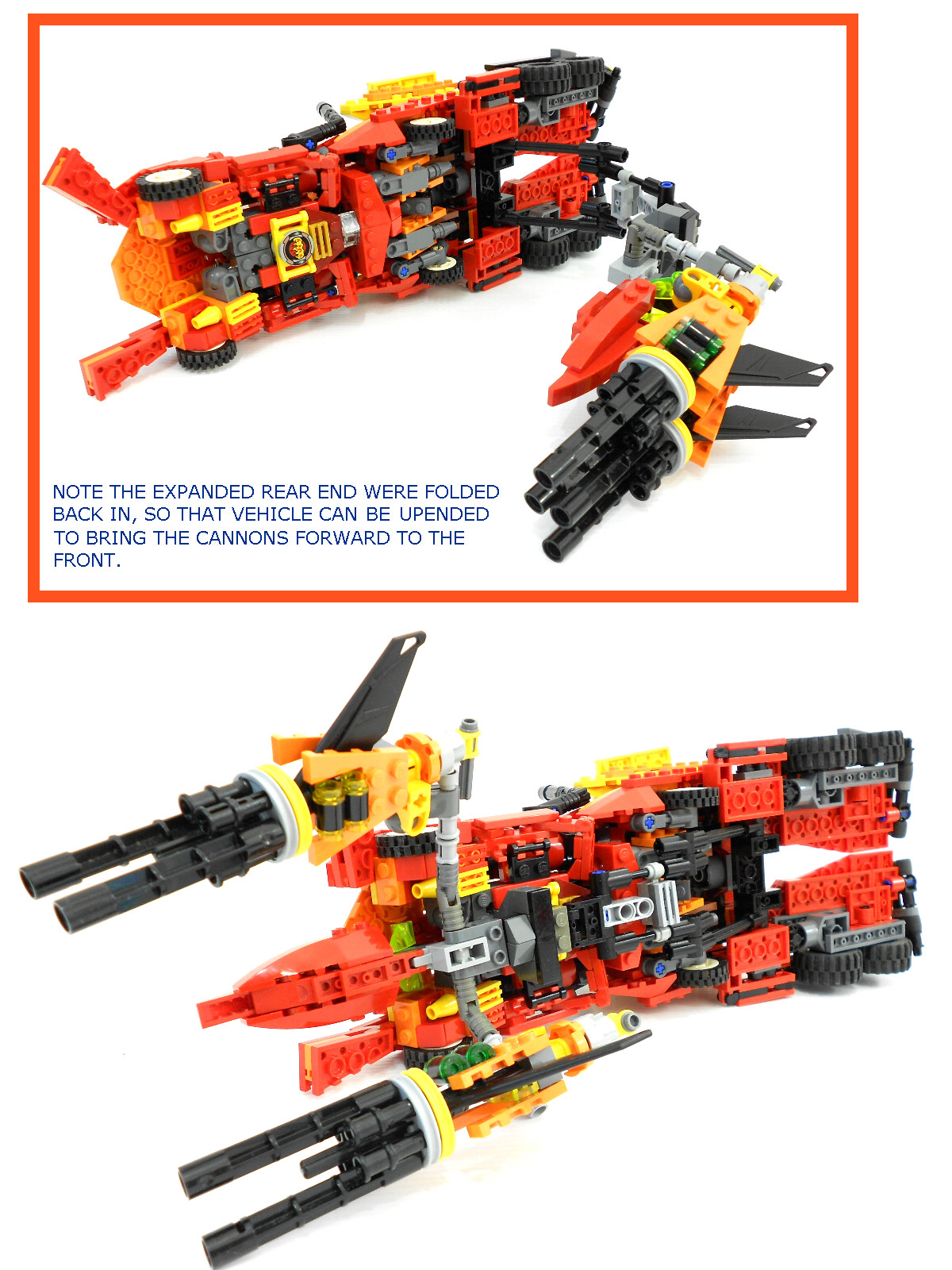 Alanyuppie's LEGO Transformers: Rodimus Primal Transformation Sequence