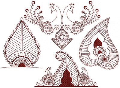 Ageless Embroidery: New Simple Paisley Designs