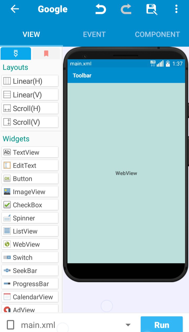 How to make Google app