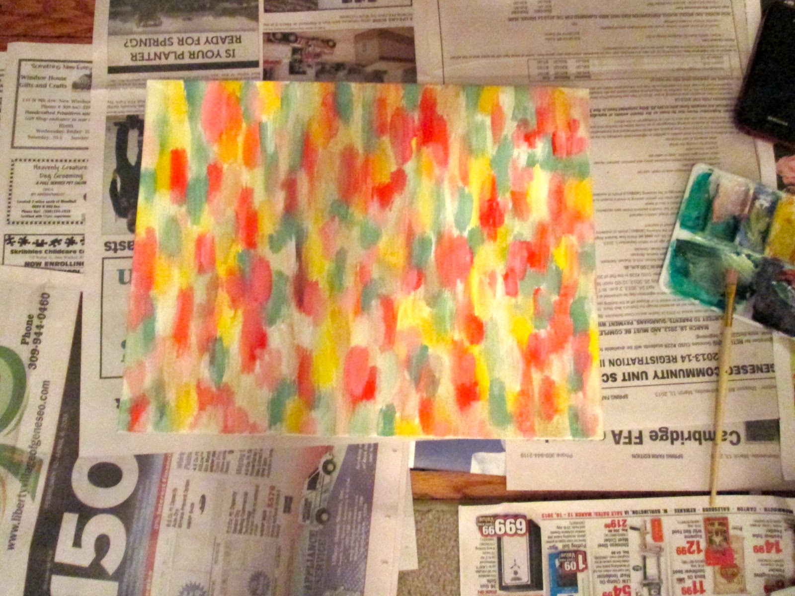 This Little House of Mine: Abstract Art Project