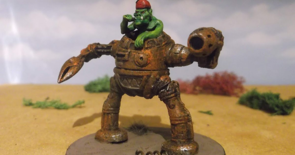 Goblin Lee's Miniatures Blog. : Rogue Trader Ork Dreadnought pilot ...