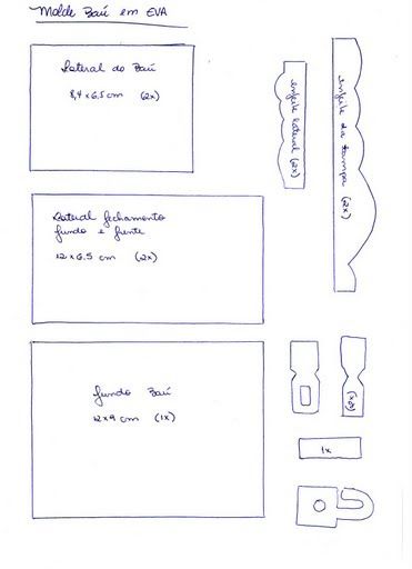 ARTESANATOS PASSO A PASSO: BAU EM EVA