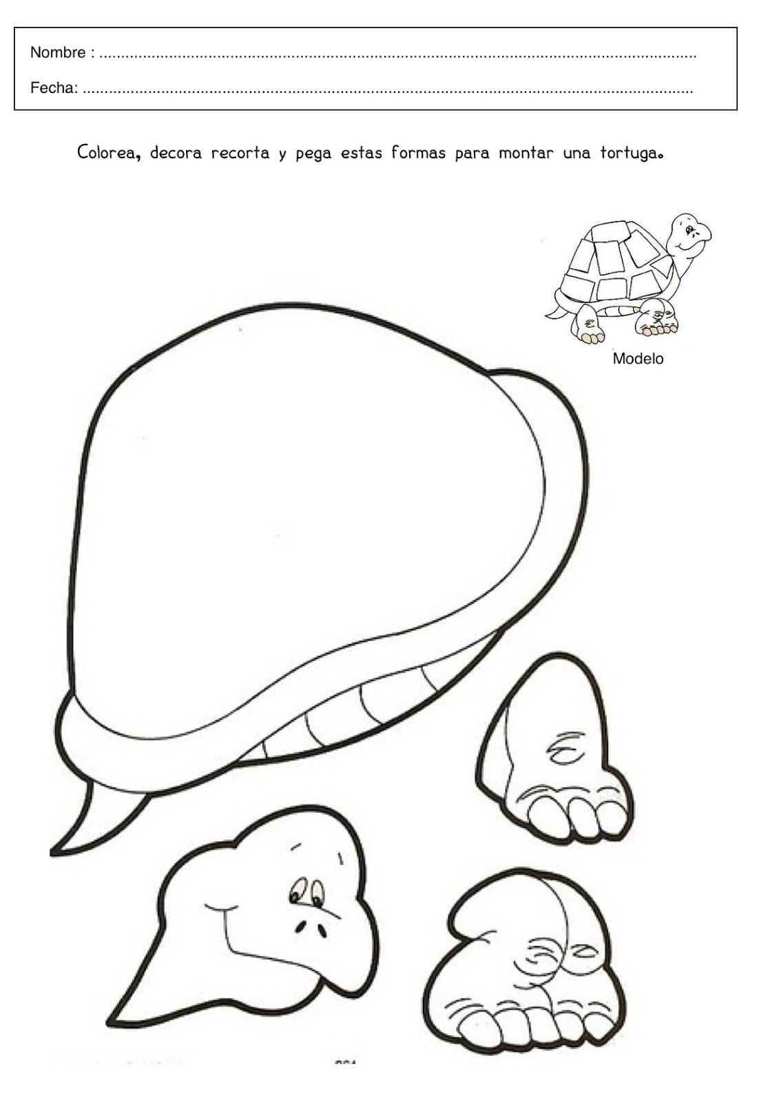 RECURSOS y ACTIVIDADES para Educación Infantil: Manualidades de TORTUGAS