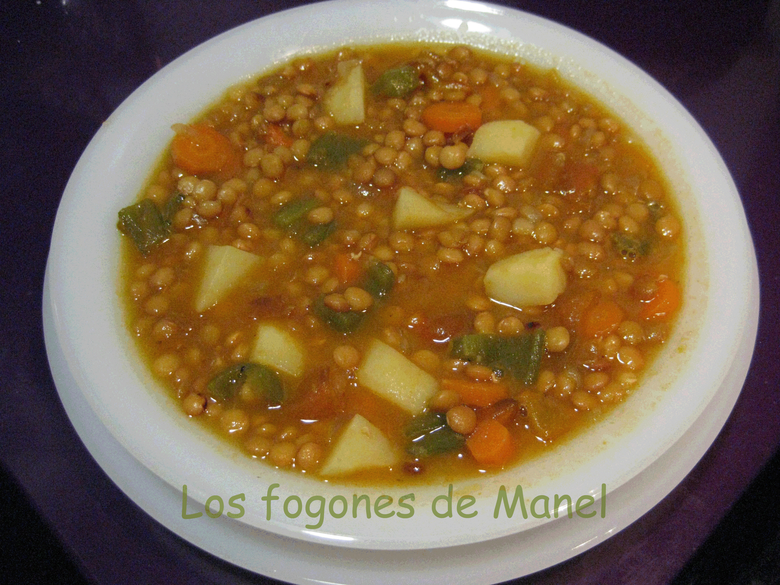 LOS FOGONES DE MANEL: Lentejas con verduras
