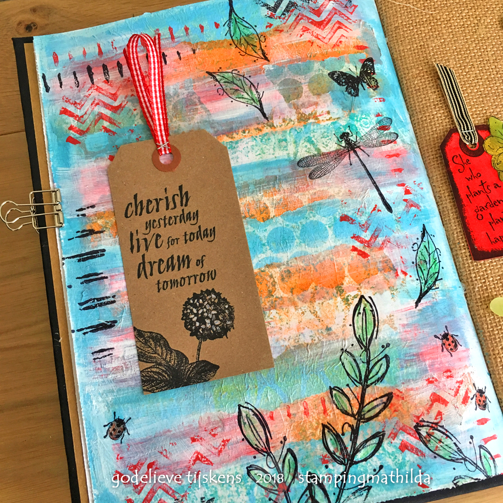 StampingMathilda: Gel Print - Art Journal Page