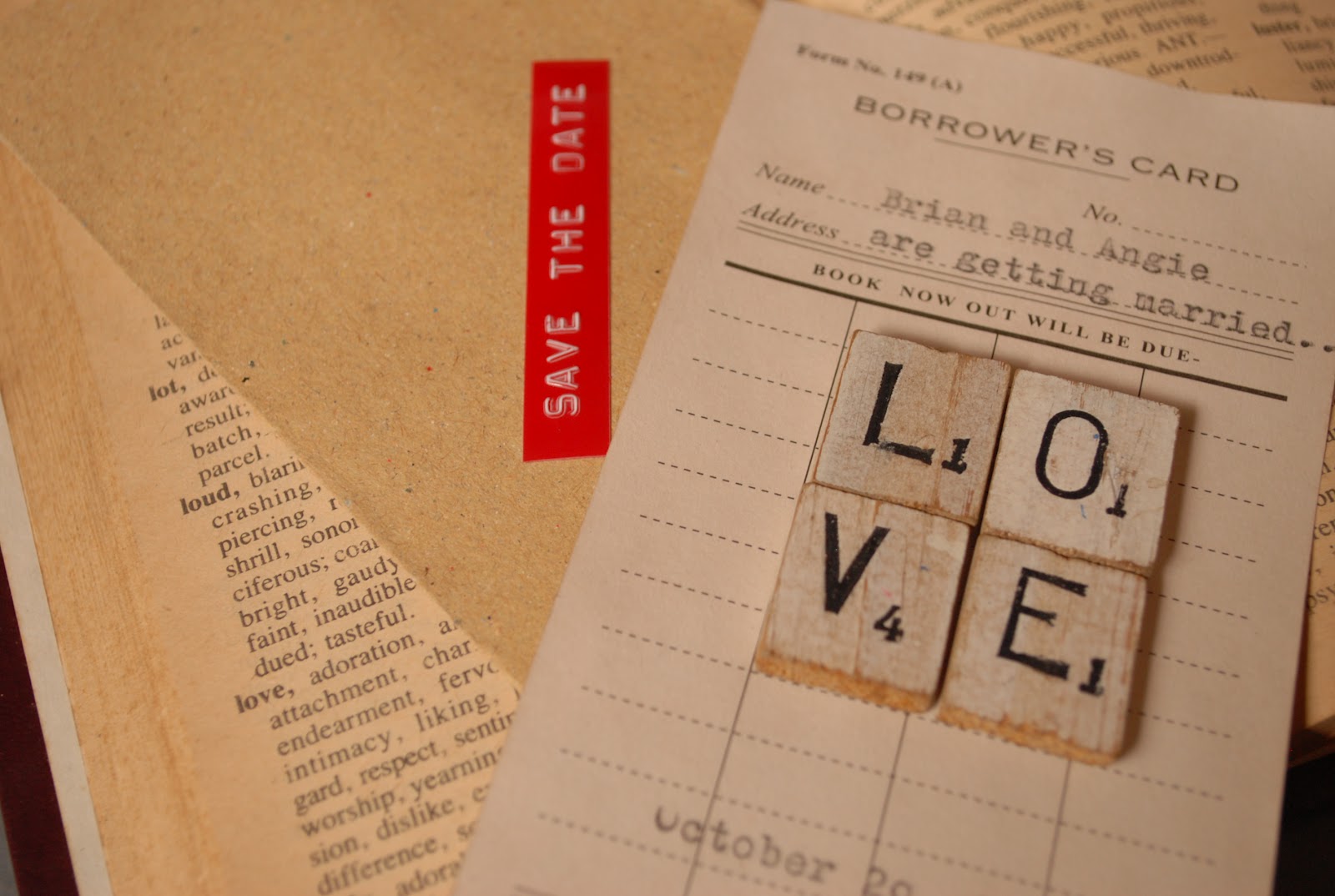Candidly Pretty: {DIY Love} Library Card Save the Date